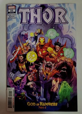 THOR #22 04/2022 NM/NM- God of Hammers Pt 4 Thor New Powers Marvel ...