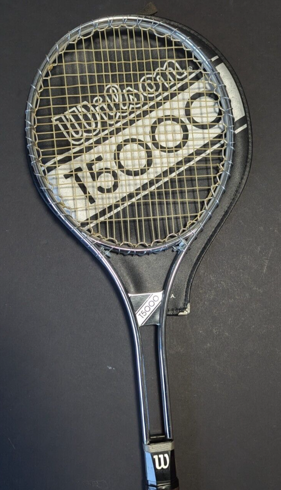 (2) Vintage Wilson Tennis Racket Racquets - T5000 4 1/4 USA Steel ...