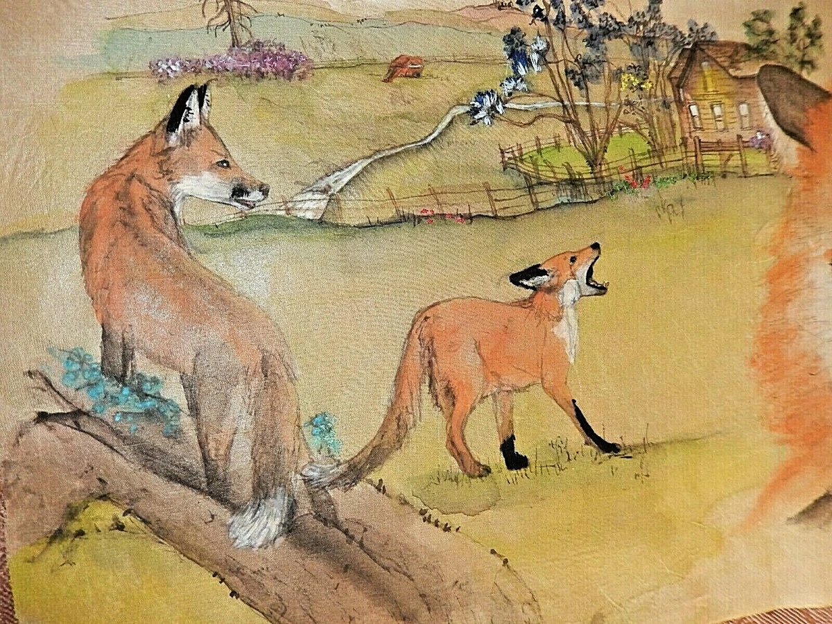 Ancient Chinese Fox Painting