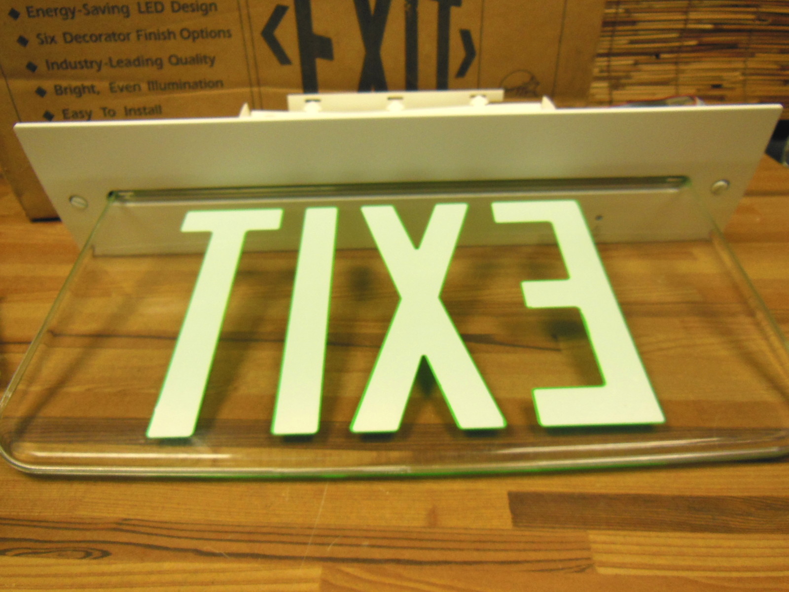 Hubbell prescolite EXIT sign LED LEPCSGXWE 120V GREEN | eBay