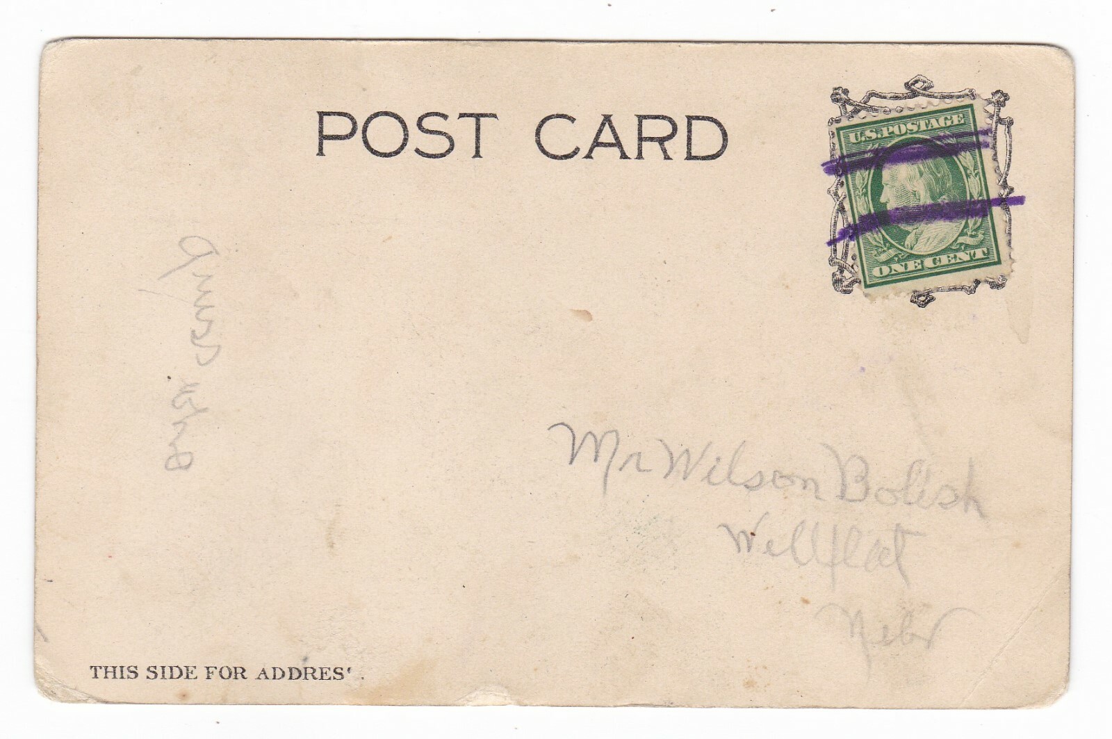 1906 WELLFLEET NEBRASKA CLOWN CHRISTMAS CHILDREN VINTAGE POSTCARD NE ...