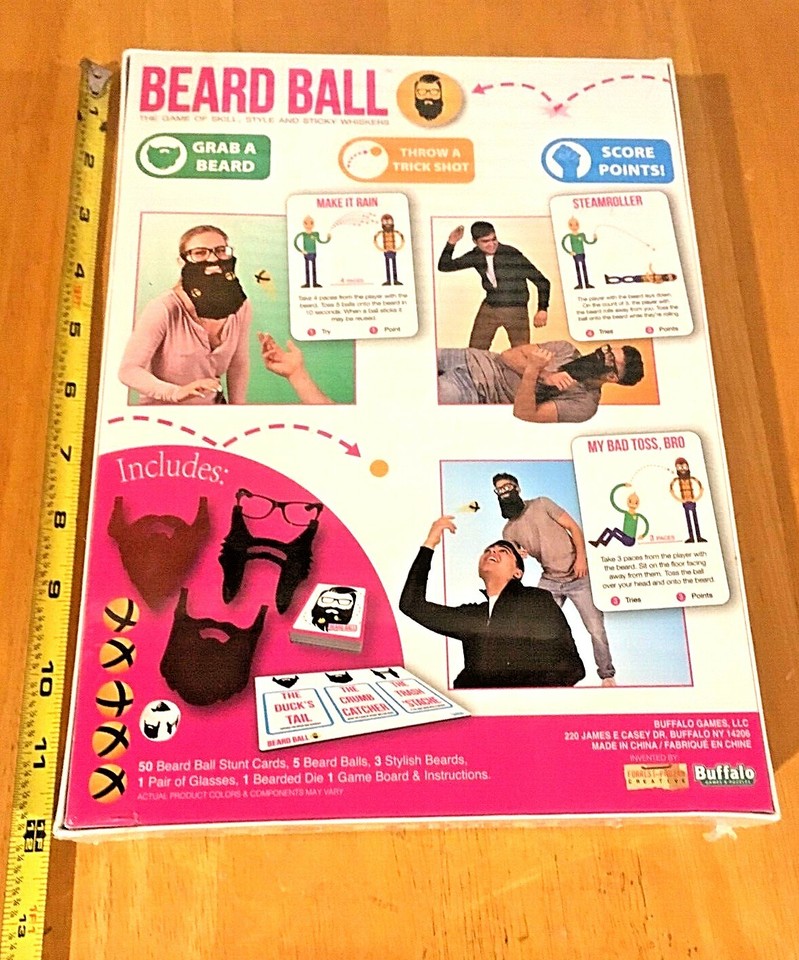 BEARD BALL THE GAME OF SKILL, STYLE, & STICKY WHISKERS by BUFFALO GAMES ...