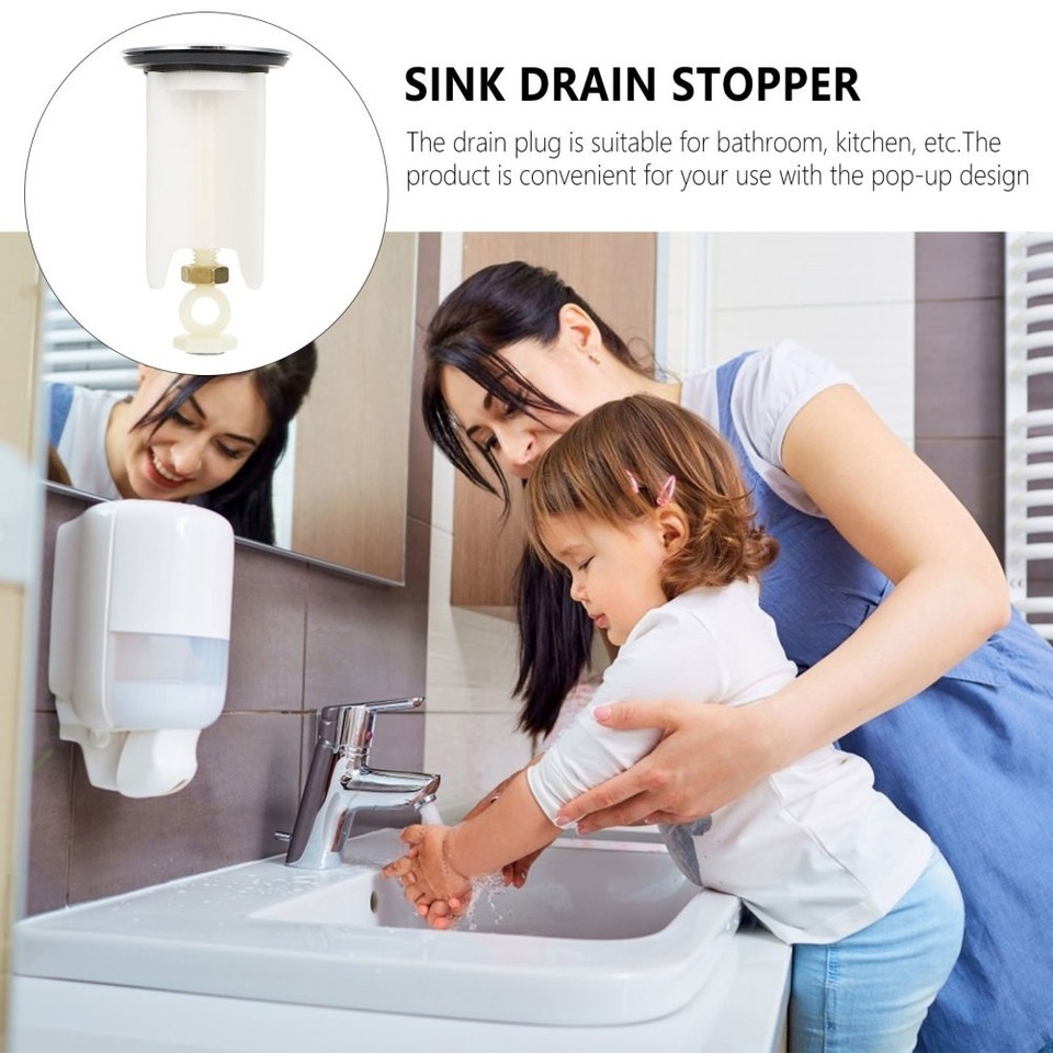 Sink Faucet Overflow Hole Plug Washbasin Drain Plugs for Sinks Bathroom ...