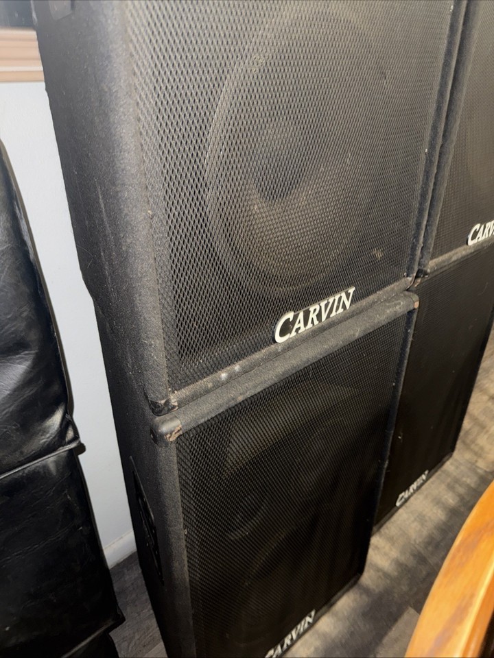 Lot Of Vintage Carvin 2-TR 1503 2- 1801 And 3 722 Monitors Stage ...