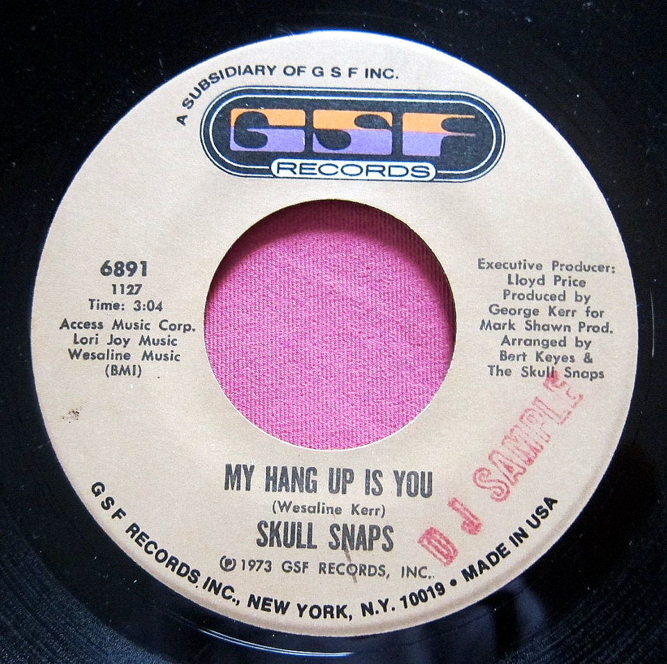 SKULL SNAPS - It's a New Day / My Hang Up is You - super clean 45 rpm ...