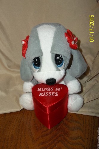 Dan Dee Sad Sam & Honey Sad Eyed Basset Hound Plush With Heart ...
