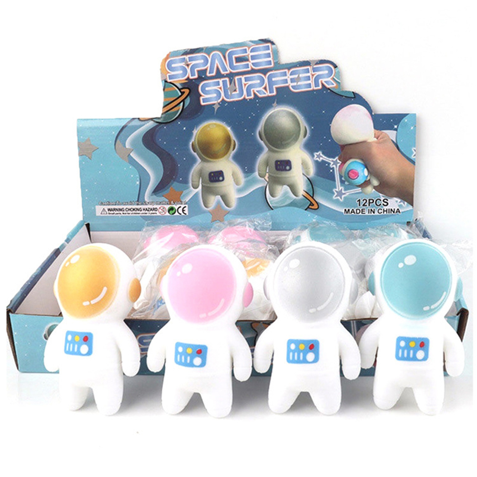 Sensory Squeezy Stress Spaceman Astronaut 11cm Autism Anxiety Kids ...