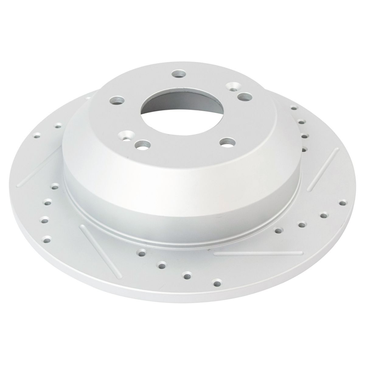 Performance Brake Rotor Drilled Slotted Coated Rear Pair for Hyundai | eBay