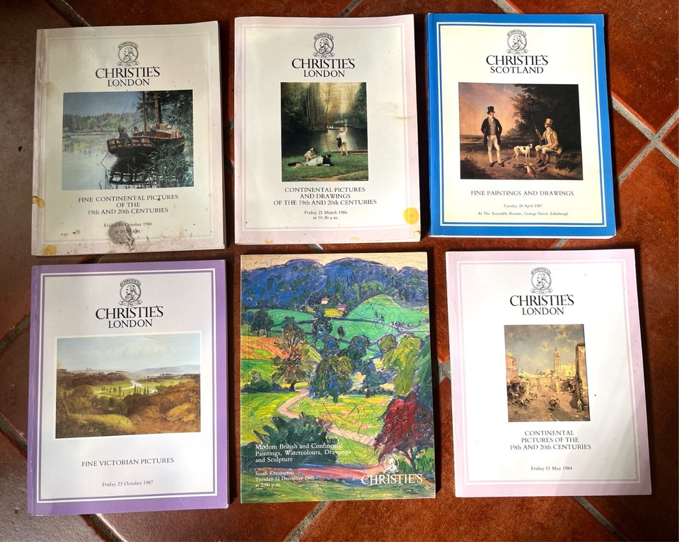 Christie's Catalogues Fine Art Sale Books 1984-89 British & Continental ...