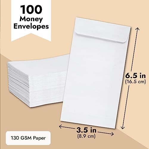 Paquete de 100 sobres de efectivo #7 para presupuestar dinero en ...
