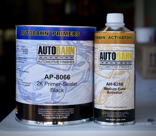 Autobahn 2K Primer Sealer Black GALLON Kit! Auto Car Paint, AP - 8066 ...