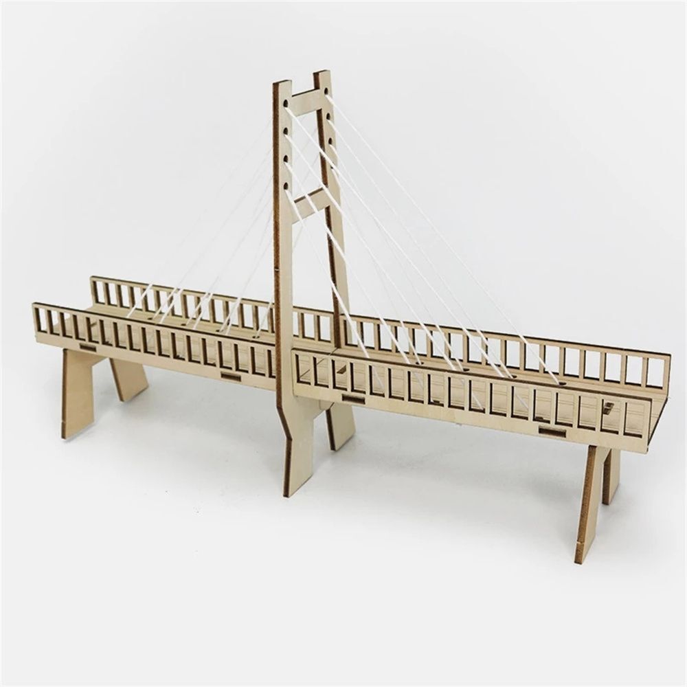 Assembly Toy Educational Kits Cable-Stayed Bridge Model Science ...