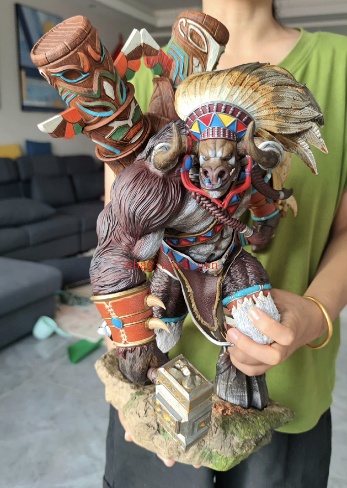 World of Warcraft Tauren Statue Resin Figure Model Collectible Private ...