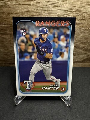 2024 Topps Series 1 Evan Carter Rookie Card RC Rangers #280 | eBay