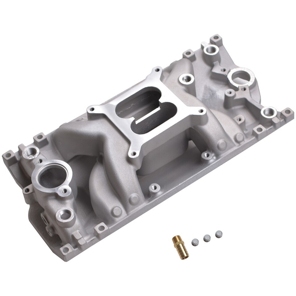 Aluminum Dual Plane Intake Manifold for SBC Small Block Chevy 305 350 ...