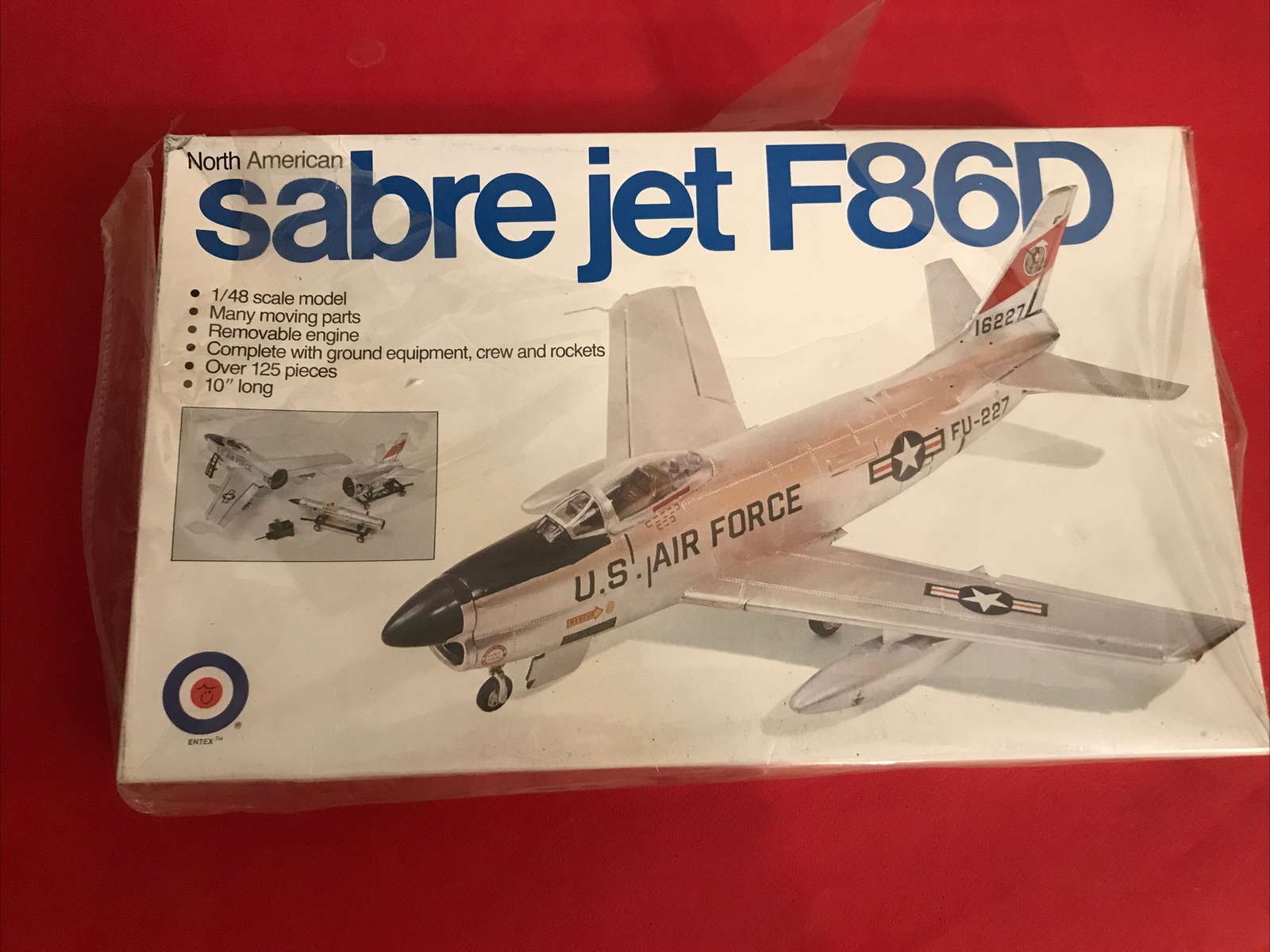 Vintage 1970s? Entex North American Sabre F86d Model Fighter Jet Kit ...