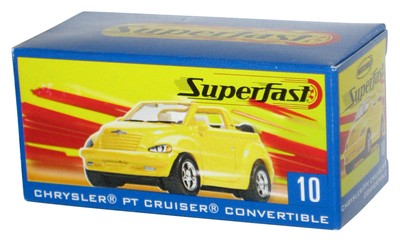 Matchbox Superfast (2004) Yellow Chrysler PT Cruiser Convertible Power ...