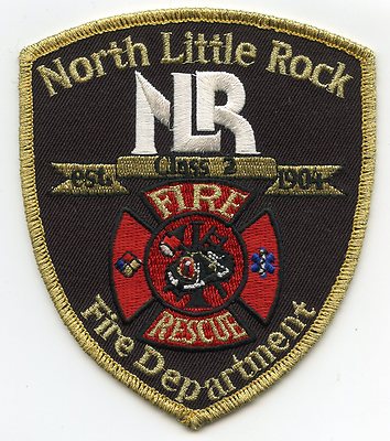 NORTH LITTLE ROCK ARKANSAS AR Fire Rescue FIRE PATCH | eBay