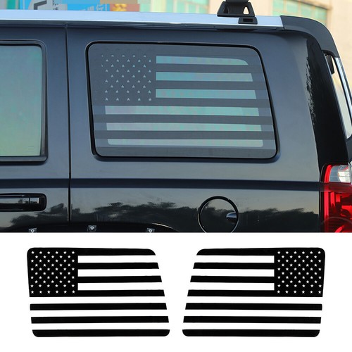For Jeep Commander 06-2010 Black PVC Rear Triangular Window Glass ...