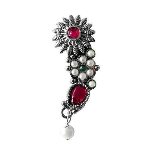 Indian Traditional Maharashtrian Silver Nath For Women j288 | eBay