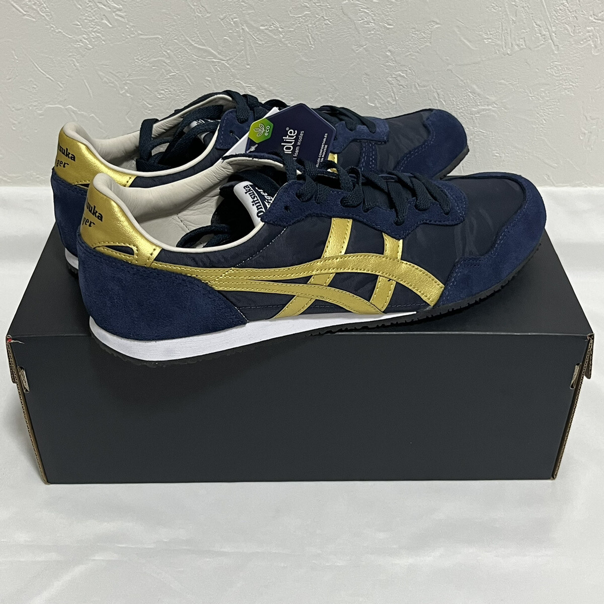 Onitsuka Tiger SERRANO 1183B400 400 Midnight Pure Gold Unisex Shoes US7 ...