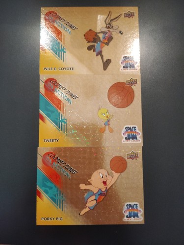 -Space Jam Cards- Looney Tunes In Action Upper Deck 2021 3 Card Lot🔥 | eBay