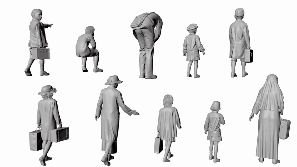 WWII The Blitz - Evacuees - Set 1 - 10 Figure Set | eBay