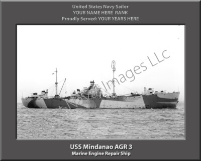 USS Mindanao ARG 3 Personalized Canvas Ship Photo Print Navy Veteran ...
