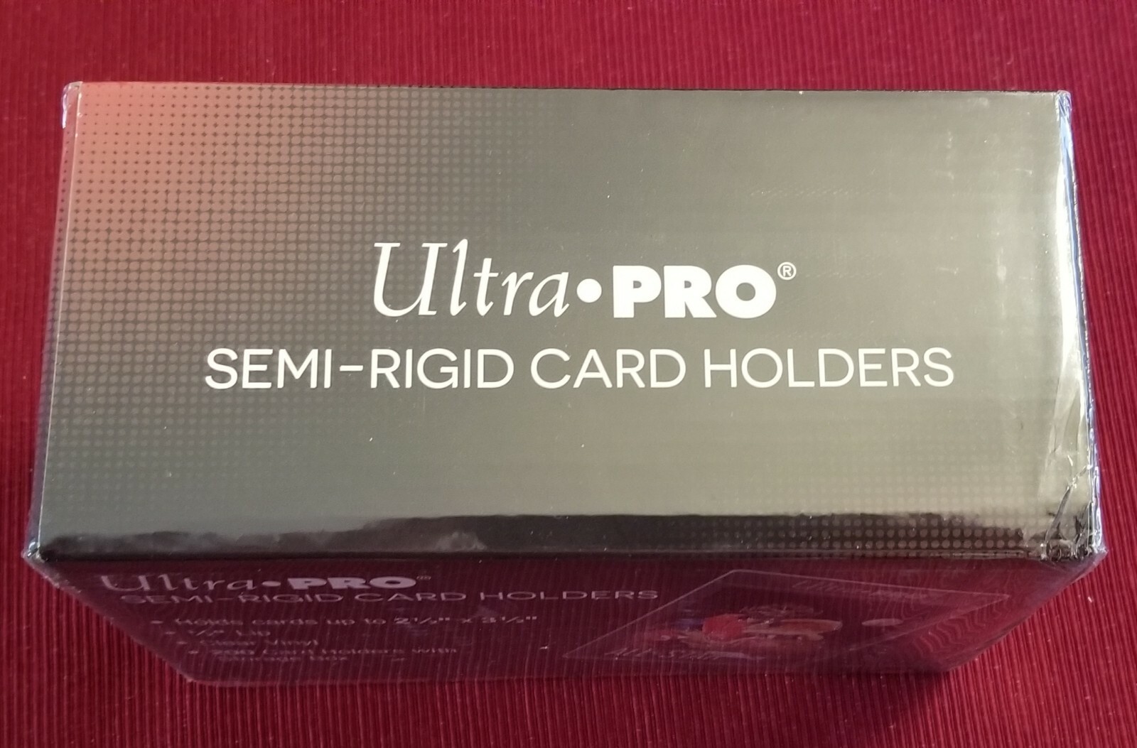 Ultra Pro Semi-Rigid Card Holders - 200 Holders with Storage Box ...