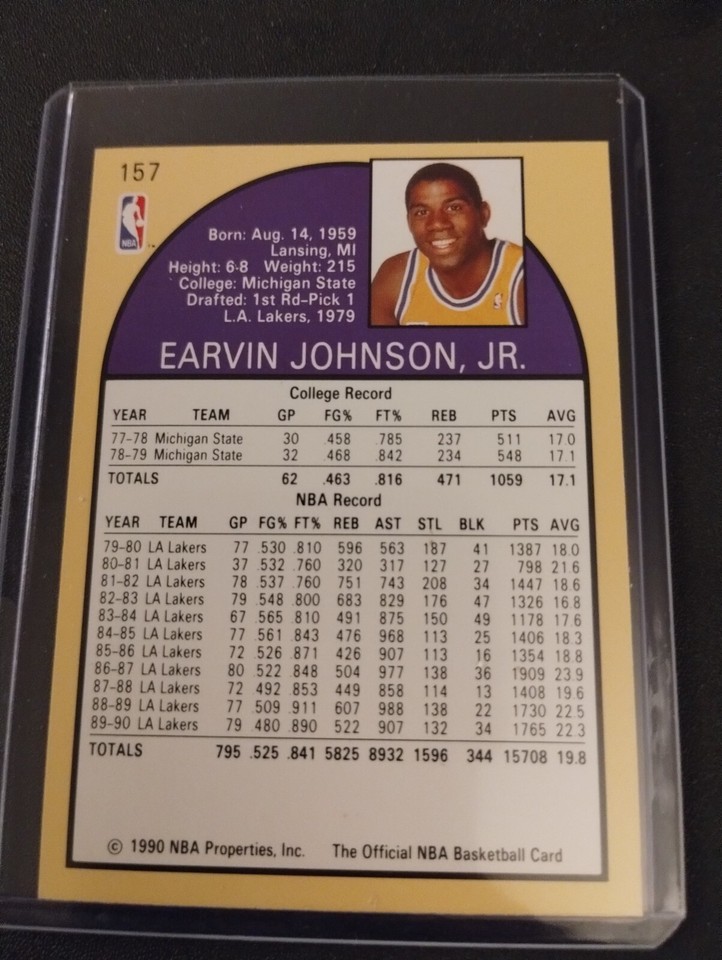 1990 NBA Hoops MVP Magic Johnson #157 | eBay