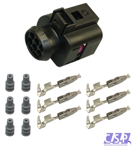 Stecker VW 1J0973713 Reparatursatz 6-pol Buchse SEAT AUDI 1J0 973 713 ...