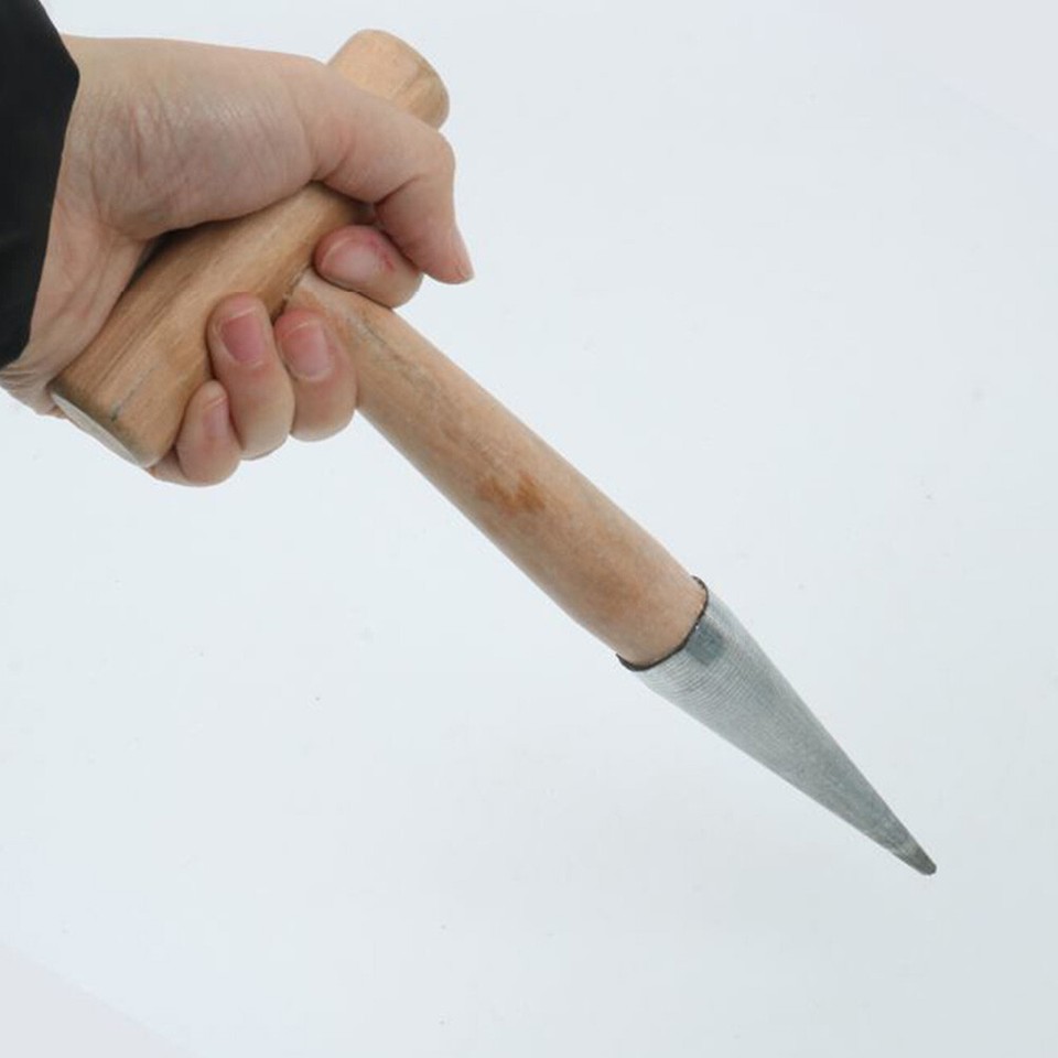Hand Dibber Stainless Steel Sow Dibbler With Wood Handle Garden Dibber ...