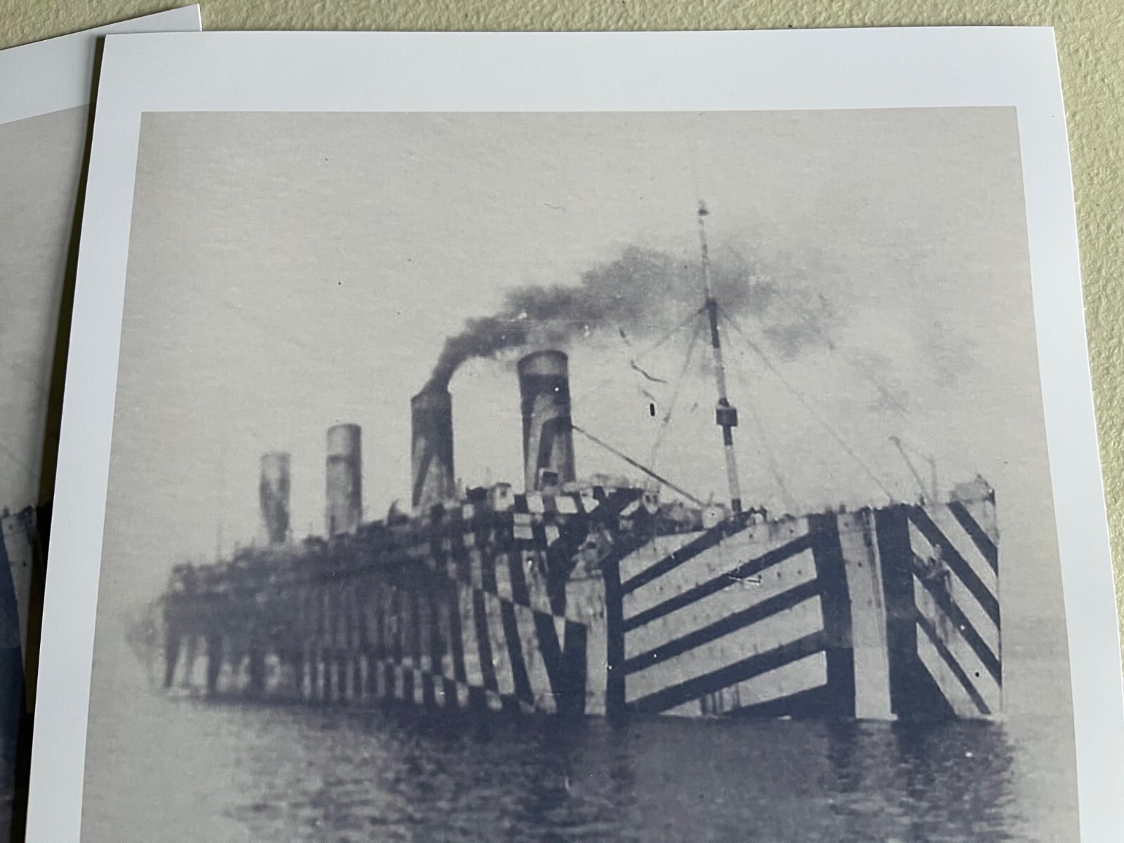 HER MAJESTIES TROOPSHIP HMT OLYMPIC IN WW1 DAZZLE PAINT HIGH QUALITY ...