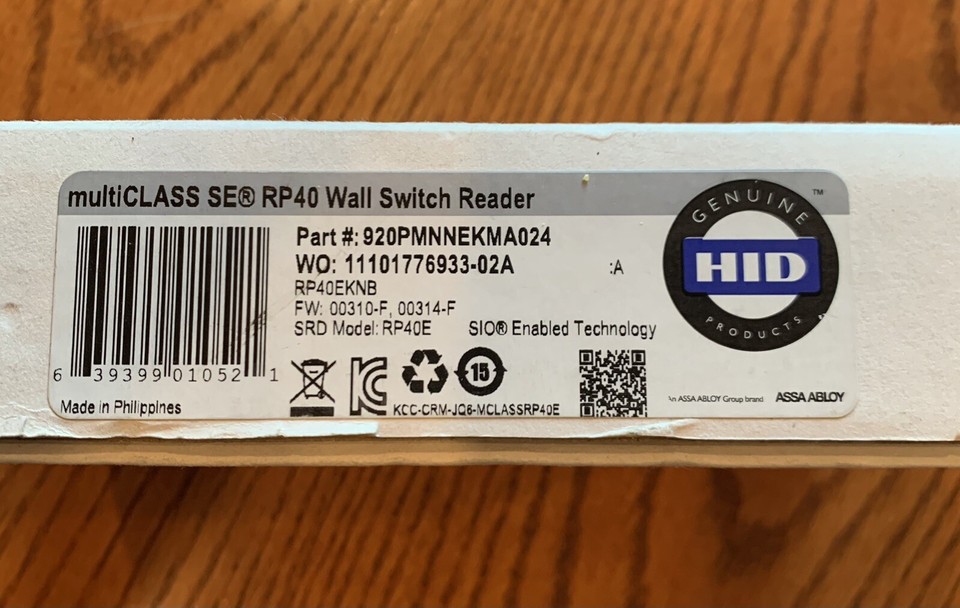 HID 920PMNNEKMA024 multiCLASS SE RP40 Wall Switch Reader - New | eBay