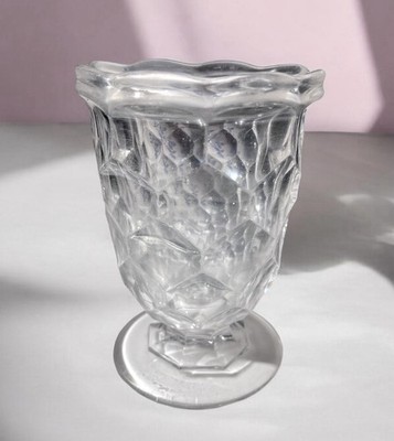 Antique EAPG Spooner - Honeycomb Pattern - Scalloped Rim - Pedestal - 5 ...