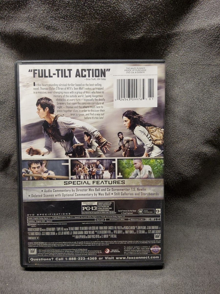 The Maze Runner Dvd Cover