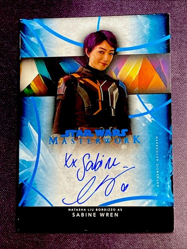 2024 Star Wars Masterworks #A-NB NATASHA LIU BORDIZZO SABINE WREN AUTO ...
