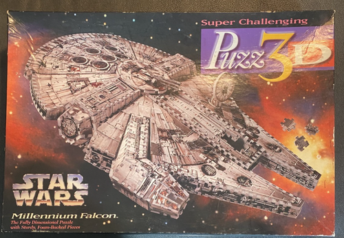Puzz3D Star Wars Millennium Falcon 3D Puzzle Milton Bradley Challenging ...