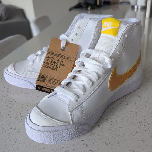 Nike Blazer Mid Next Nature 'White/Citron Tint (GS) Size 4Y/wmns Sz 5.5 ...
