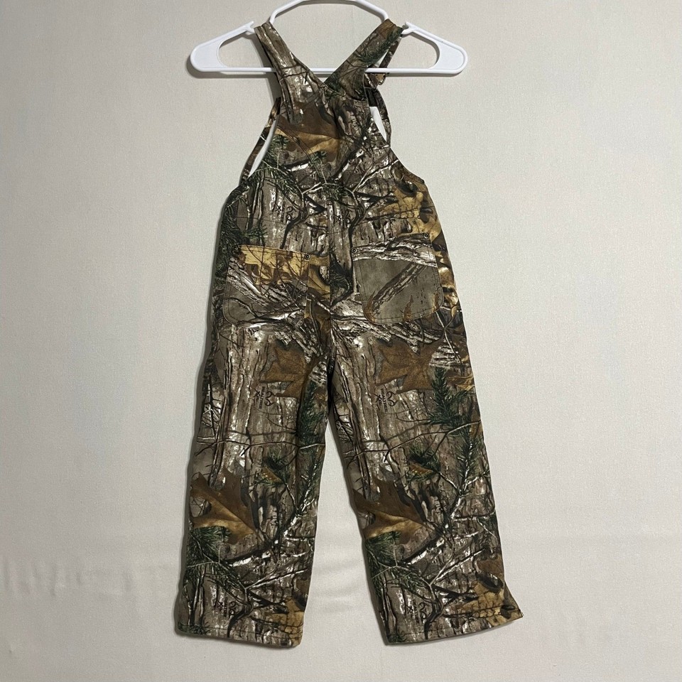 Carhartt Kids Realtree Camo Insulated Bib Overalls Boy's - Size 4T | eBay