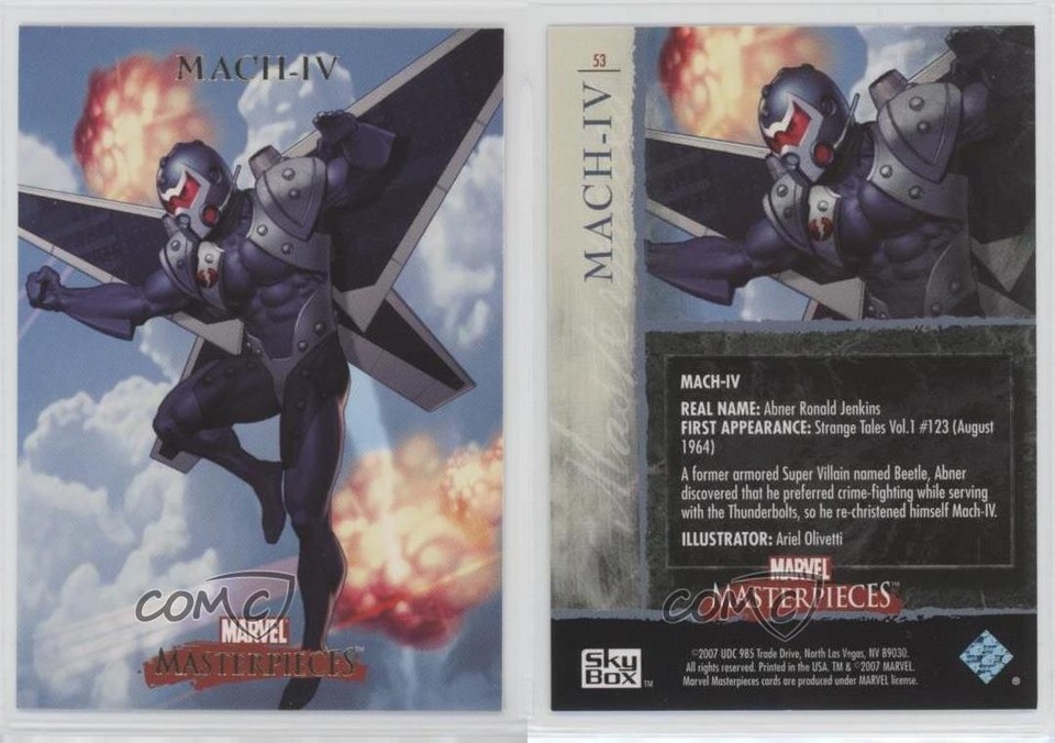 2007 Upper Deck Fleer Marvel Masterpieces SkyBox Mach-IV #53 08wd | eBay