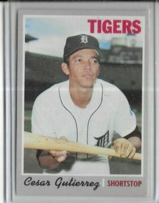 1970 Topps #269 Cesar Gutierrez Detroit Tigers (B70) | eBay