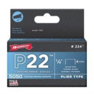 Arrow P22 Staples 1/4 In. for Plier Stapler | eBay