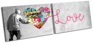 Urban Love Spray Tags Graffiti MULTI TOILE murale ART Photo Print | eBay