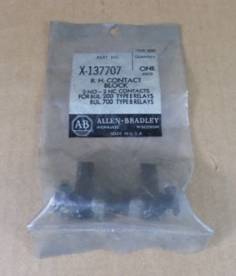 Allen-Bradley X-137707 R. H. Contact Block | eBay