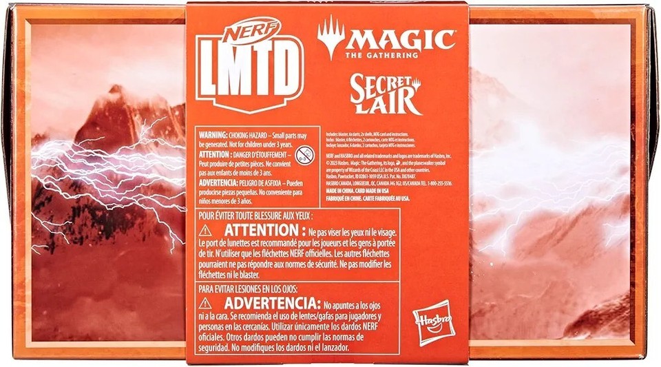 Nerf LMTD Lightning Lair, Magic: The Gathering Secret Lair Blaster ...