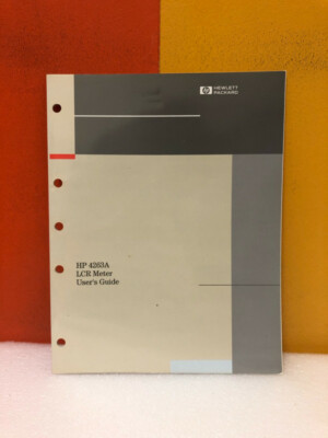 HP 4263A LCR Meter User's Guide | eBay