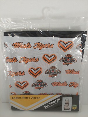 Wests Tigers NRL Retro Ladies Apron Mothers Day Gift Kitchen Cooking ...