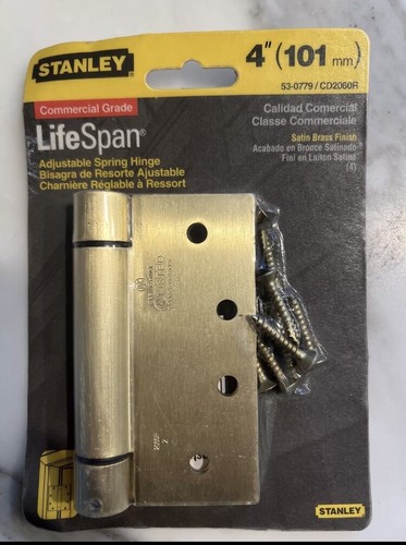 Stanley Life Span Adjustable Spring Hinge Commercial grade 4" (101mm ...