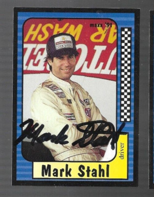 Mark Stahl signed 1991 MAXX trading card NASCAR #82 (3) | eBay